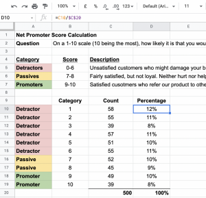 How to Calculate NPS - NPS Calculator Excel Formula