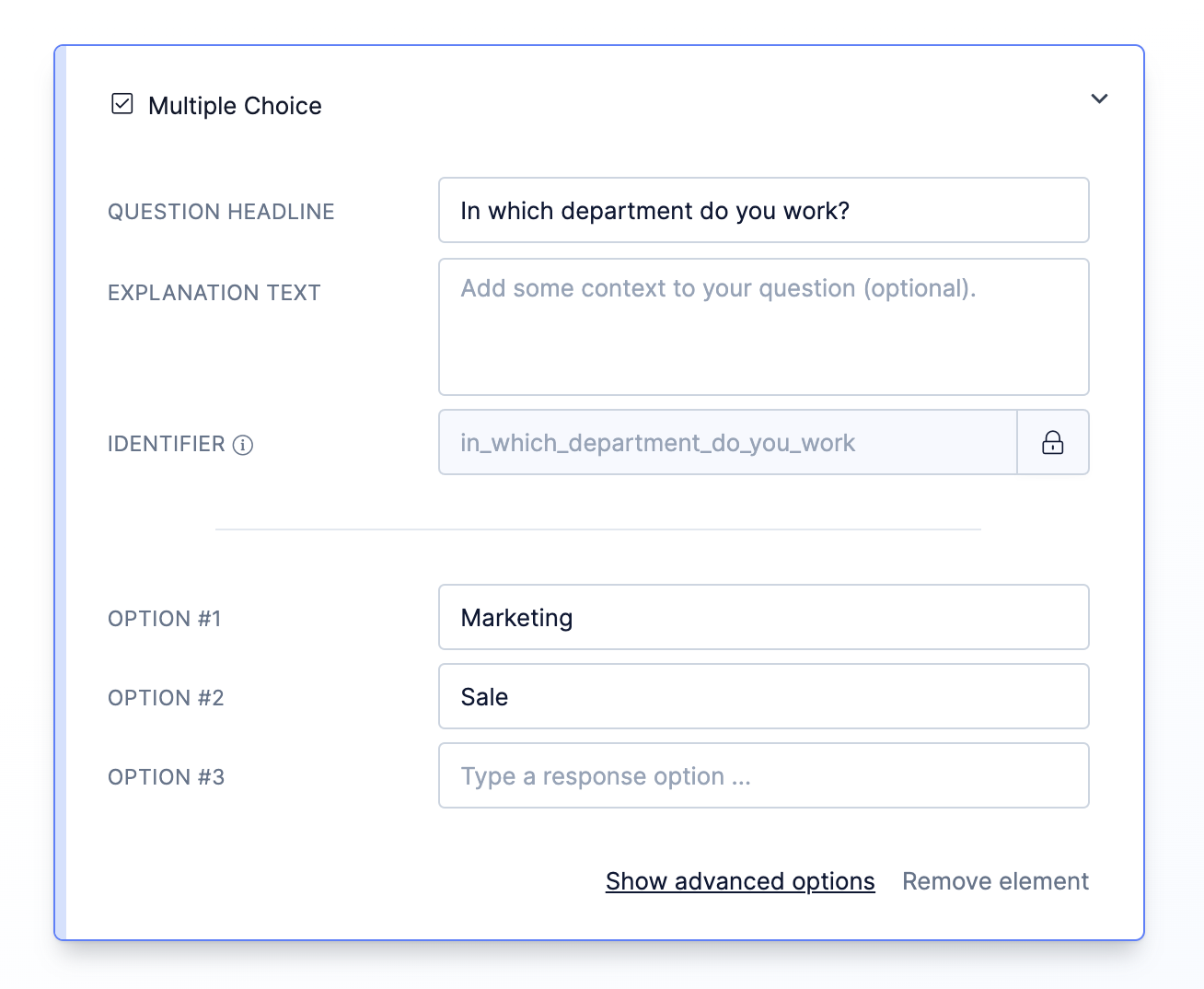 Customize Survey Flow