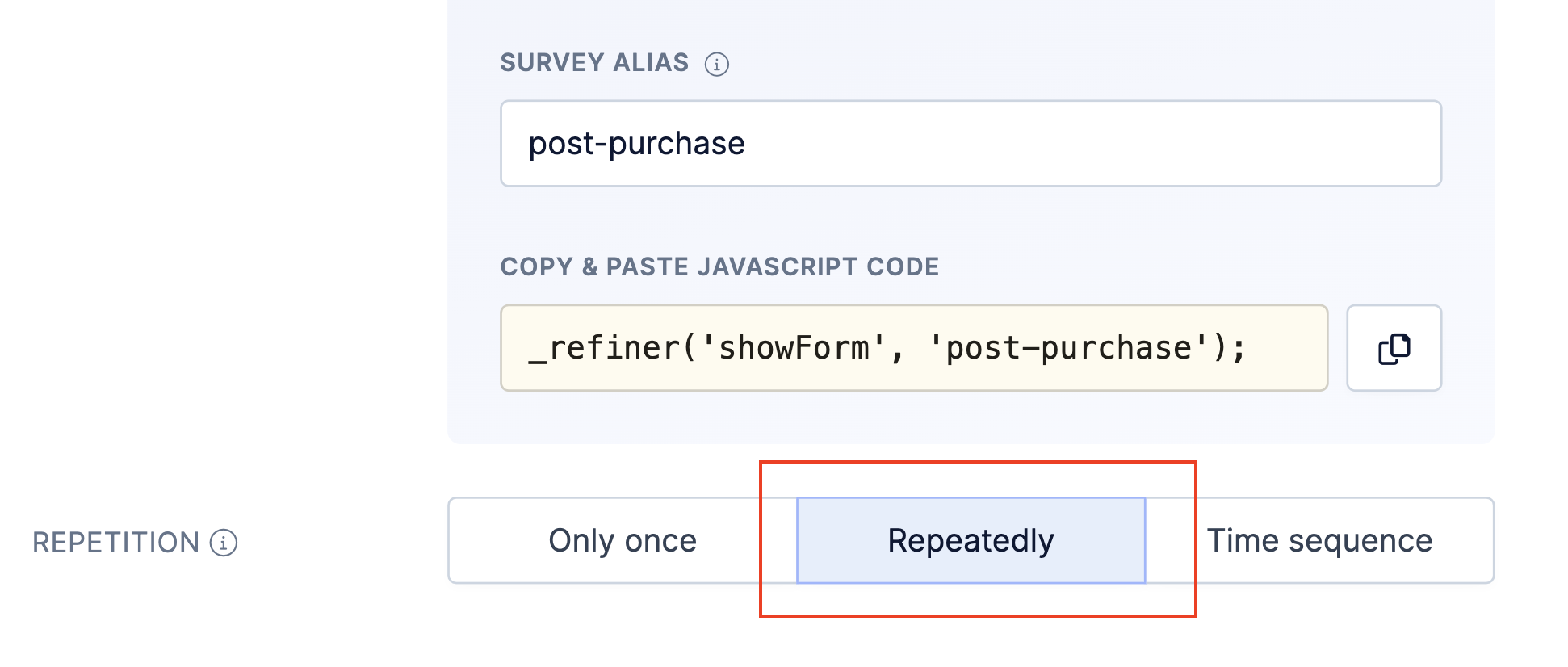 Survey Trigger Events