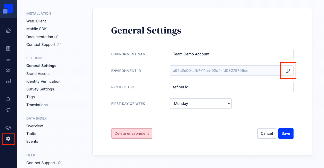 Contact customer support